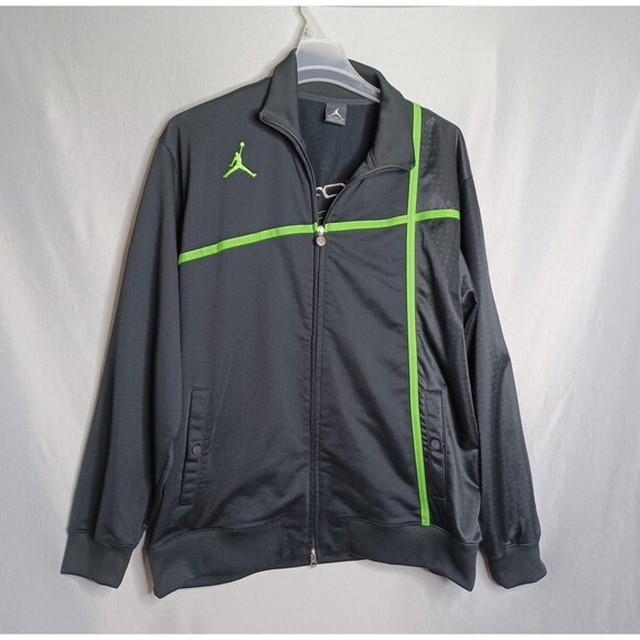 Jordan | Jackets & Coats | Jordan Jacket Mens Xlarge Black Green Volt ...